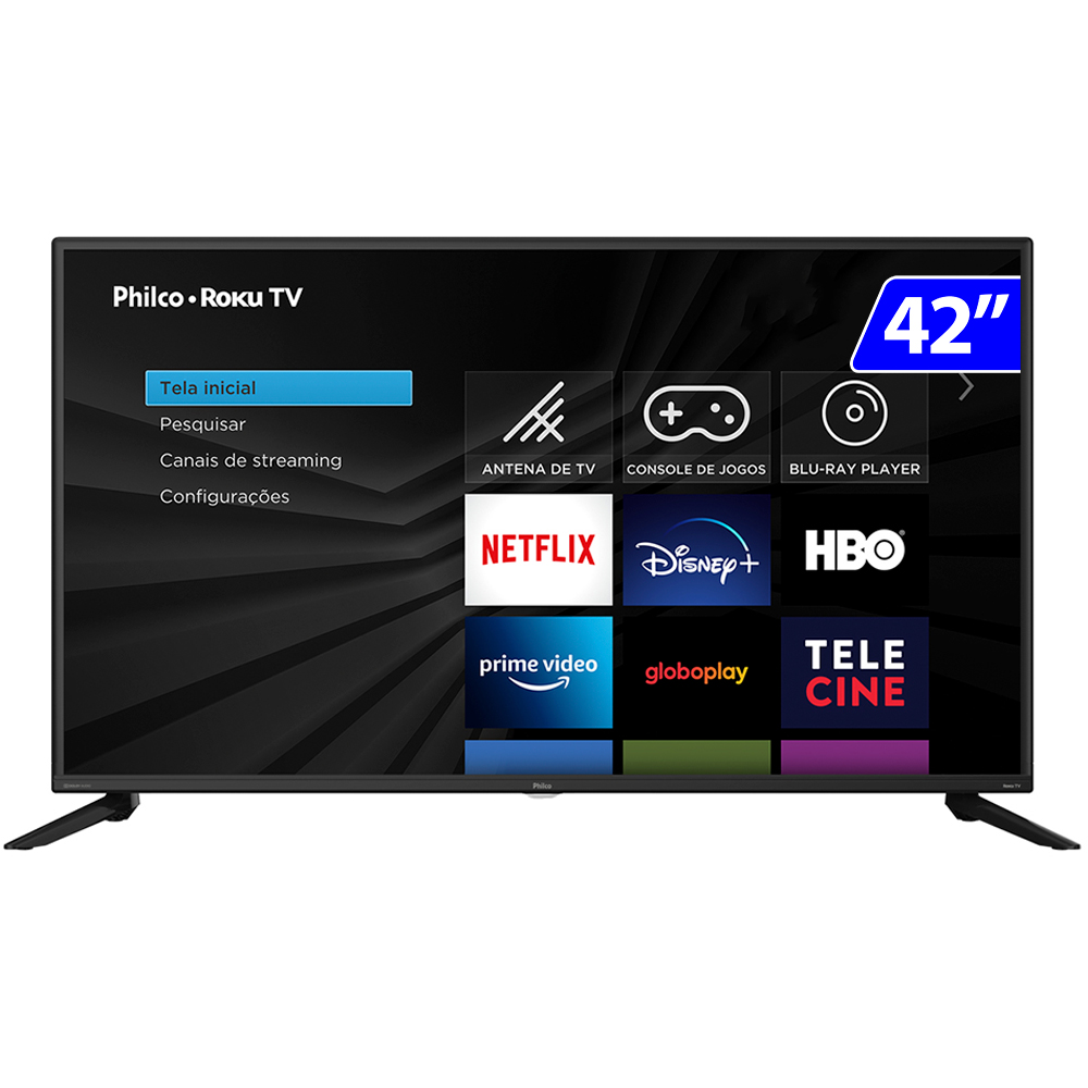 Smart TV Philco LED 42" Full HD Wi-Fi HDMI Dolby Áudio PTV42G52RCF