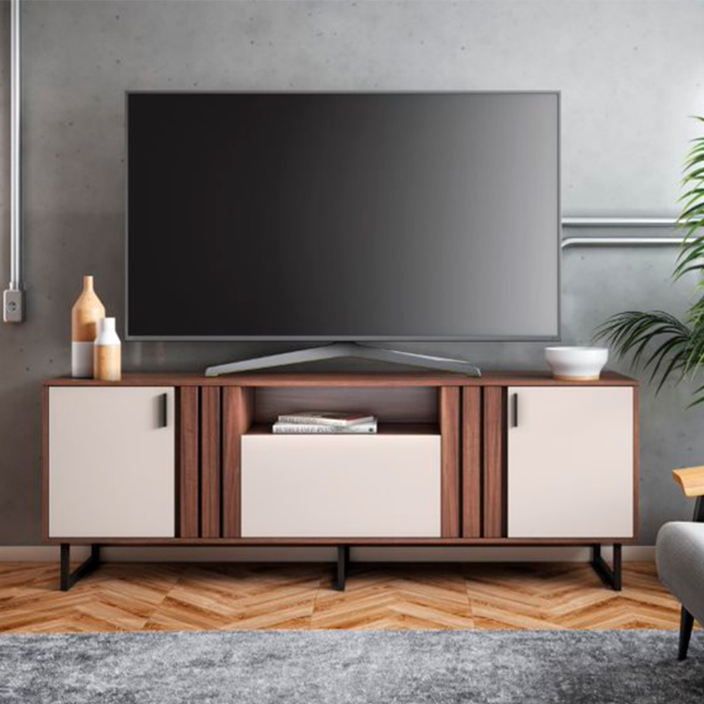 Rack para TV até 70" 3 Portas MDP Juruá Colibri